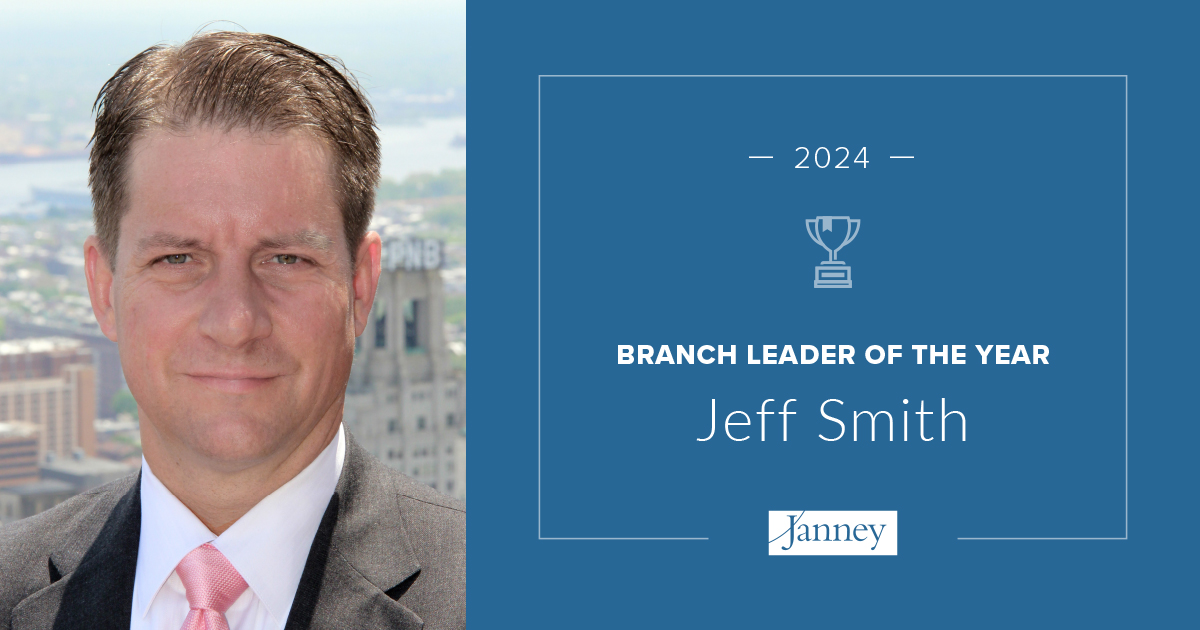 Jeff Smith Named Janney’s 2024 Branch Leader of the Year