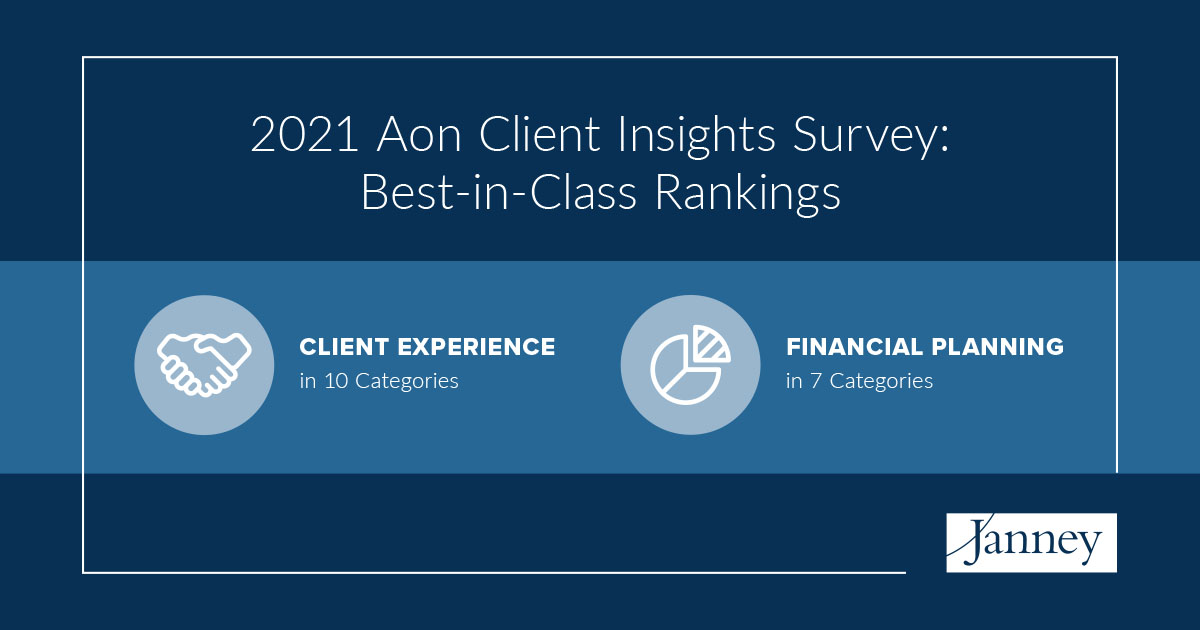 Janney Earns Best-in-Class Rankings in 2021 Aon Client Insights Survey